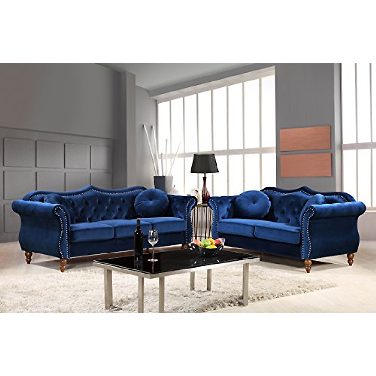 Container Furniture Direct Anna1 Sofa, Blue
