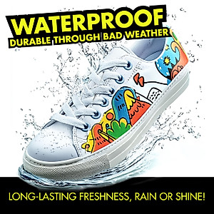 Creative Nation 12-Pack Leather Paint for Sneakers & Leather Accessories - Premium Acrylic Shoe Paint Kit for Bags, Purses & More - Waterproof, Flexible, Long-Lasting Paints, 0.95 Oz.