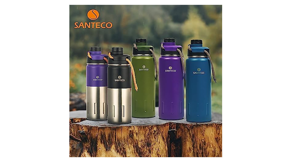 Santeco 24 oz Insulated Water Bottles - Hot & Cold