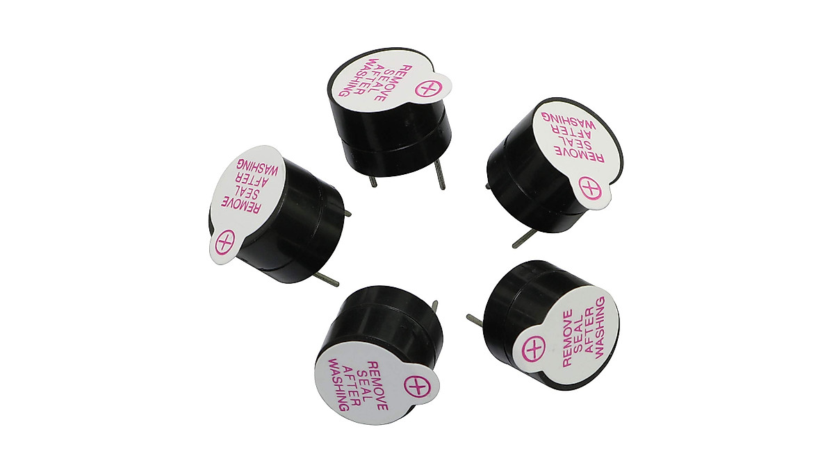 RuiLing 5-Pack Active Buzzer for Arduino & Raspberry Pi
