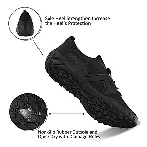 MAYZERO Men Water Shoes Women Barefoot Quick-Dry Aqua Shoes Surf Beach Pool Swim Shoes Wide Toe Lake River Hiking Kayaking Boating Water Socks
