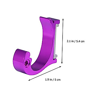 Zerodeko 6 Pcs Clothes Hooks Dolphin Hooks Coat Hook Multi-Function Hook Single Robe Hook Towel Hooks Dolphins Shape Hook Bags Detachable Hook up Bearing Coat Hanger Door Hook Purple