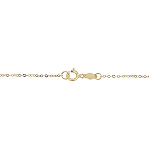 Kooljewelry 14k Tricolor Gold Triple Ring Necklace (18 inch)