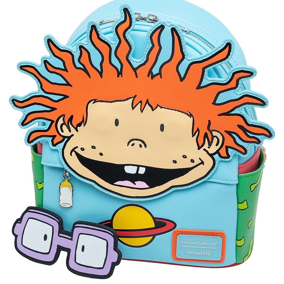 Loungefly Nickelodeon Rugrats Chuckie Cosplay Women's Backpack With Removable Glasses