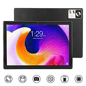Tablet PC, Gaming Tablet Aluminium Alloy Octa Core CPU 5G WiFi 4G LTE 8GB RAM 256GB ROM for Working (US Plug)