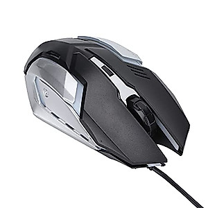 Zyyini Wired Gaming Mouse, S150 USB 3 Buttons 1600DPI Wired Optical Mice,Office Business Gaming LED Glowing Mouse,for Laptop/Computer/Notebook/Tablet(Black)