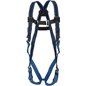 Honeywell Miller by Honeywell E650DQC-7/UBL DuraFlex 650 Series Ultra Stretchable Harness with Comfort D-Pad and Side D-Rings, Universal, Blue