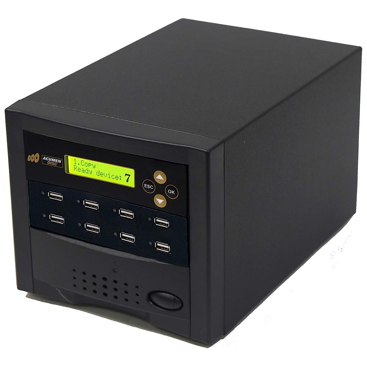 Acumen Disc 1 to 7 USB Duplicator - Multiple Standard-A Flash Memory Card Copier & Sanitizer (DOD Compliant) System - 2.0/3.0 Digital Key Dongle/Thumb Drive Media Mass Storage