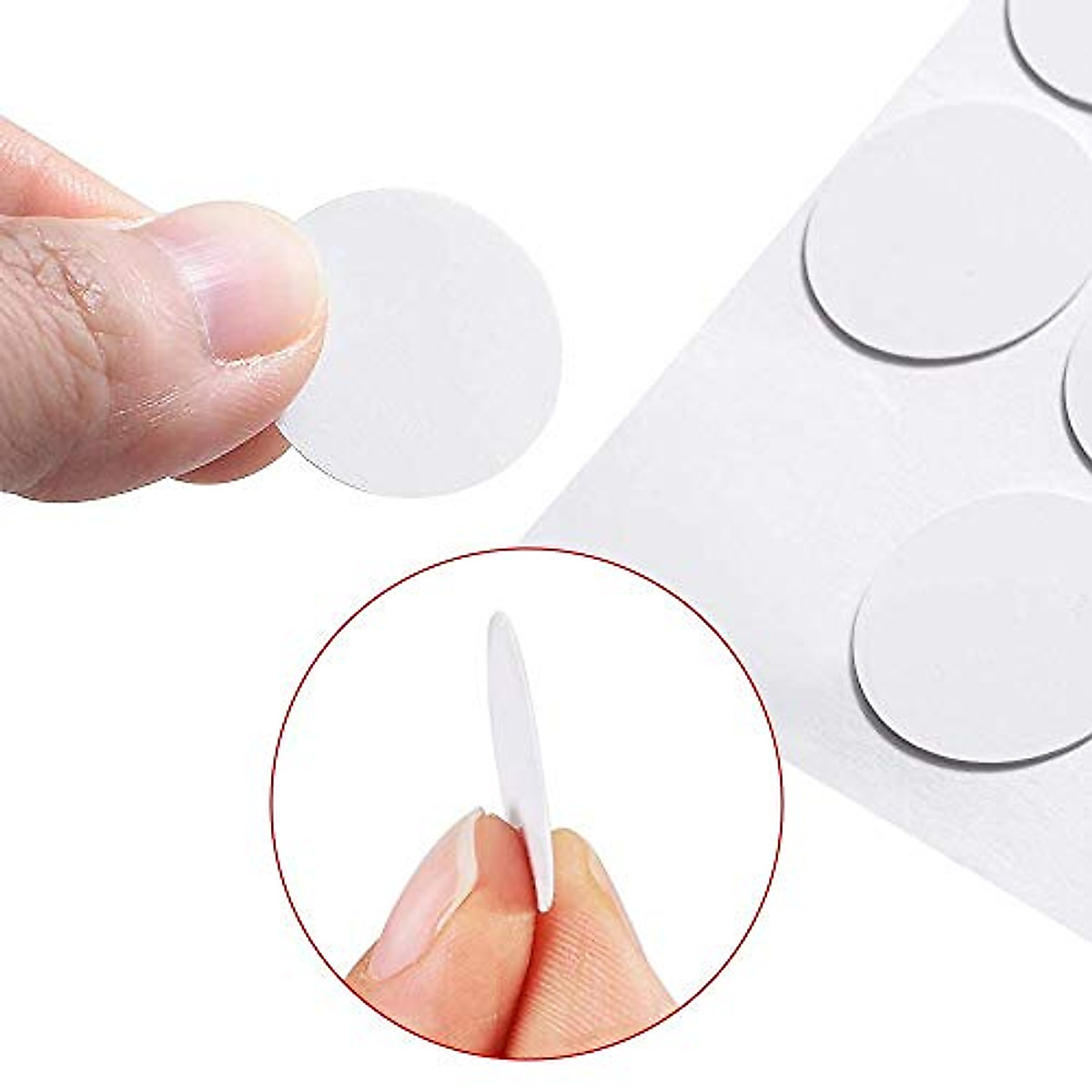 White Stickers Cover Screw Holes 21mm 324pcs Self-Adhesive Screw Hole Stickers Hole Paste Sticker for Wooden Furniture Cabinet 6 Sheets