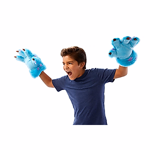 Disney and Pixar Monsters, Inc. Sulley Plush Claw Wearable Life Size Gloves Roleplay Toy For Kids 3 Yrs and Up