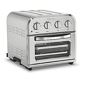 Cuisinart TOA-28 Compact Convection Toaster Oven Airfryer, 12.5" x 15.5" x 11.5", Stainless Steel