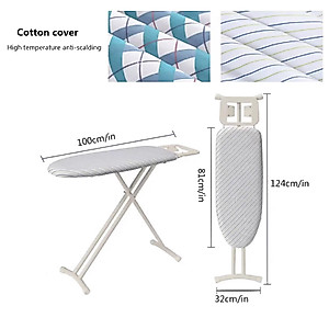 Large Non-Slip Foldable Ironing Stand, Compact Ironing Board with Iron Rest, Adjustable Height Home Ironing Board, Extra Wide Countertop Ironing Board