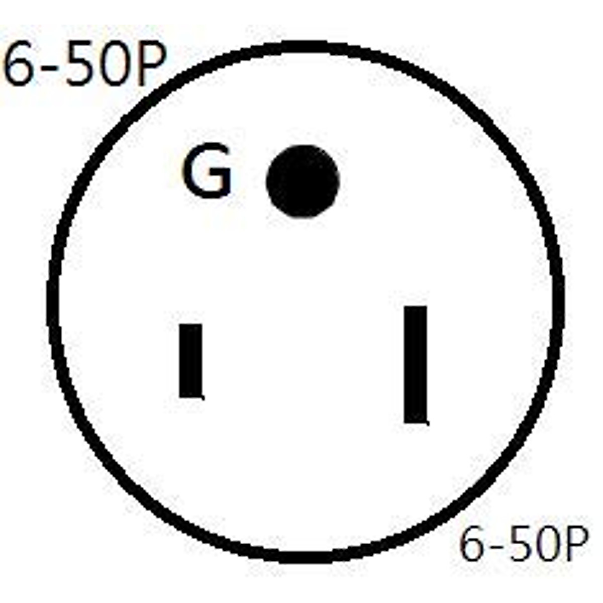 Parkworld 61391 6 AWG 6-50 Extension Cord 50 AMP, 250-Volt 6 Gauge Welder Extension Cord 50A 3-Prong 6-50P to 6-50R (25FT)