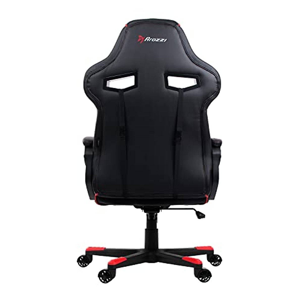 Arozzi - Milano Ergonomic Computer Gaming/Office Chair with Swivel, Tilt, Rocker, Adjustable Height and Adjustable Lumbar Support - Red