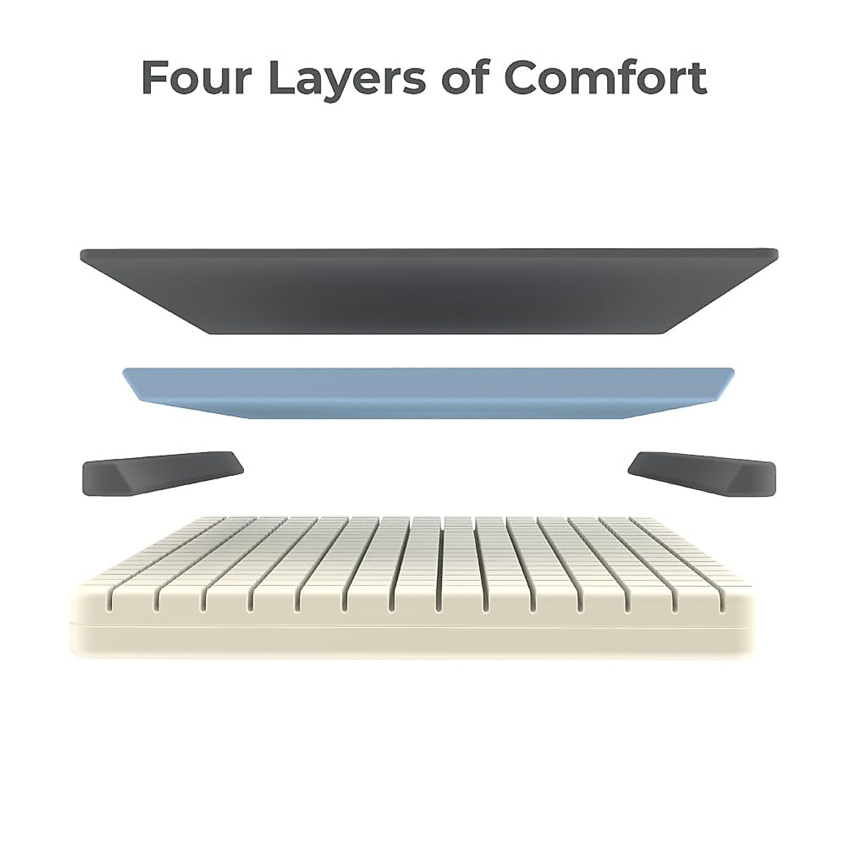 Cariloha Medium-Firm Classic Mattress | Queen | White | 10" Memory Foam | Viscose Material | Removable/Washable Cover, Side-Wedge Support, & Dual-Density Base