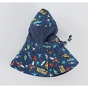 Home Prefer Kids Safari Hat Wide Brim Boys Sun Protection Hat UPF50+ Fishing Hat Toddler Bucket Hat Bus 4-8 Years