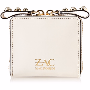 ZAC Zac Posen Eartha Zipped Small Wallet-Pearl Lady, Rose Quartz