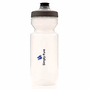 Simply Pure Purist 22 Oz BPA-Free Water Bottle by Specialized Bikes (Watergate Cap) - Clear