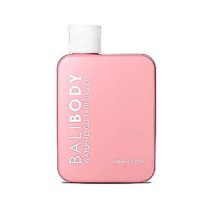 Bali Body Watermelon Tanning Oil No SPF | Melanin Stimulator for Sun Protection | Infused with Natural Oil | Fruity Scent Summer Essential for Golden Deep Glow | Vegan, Cruelty Free (100ml/3.4 fl oz)