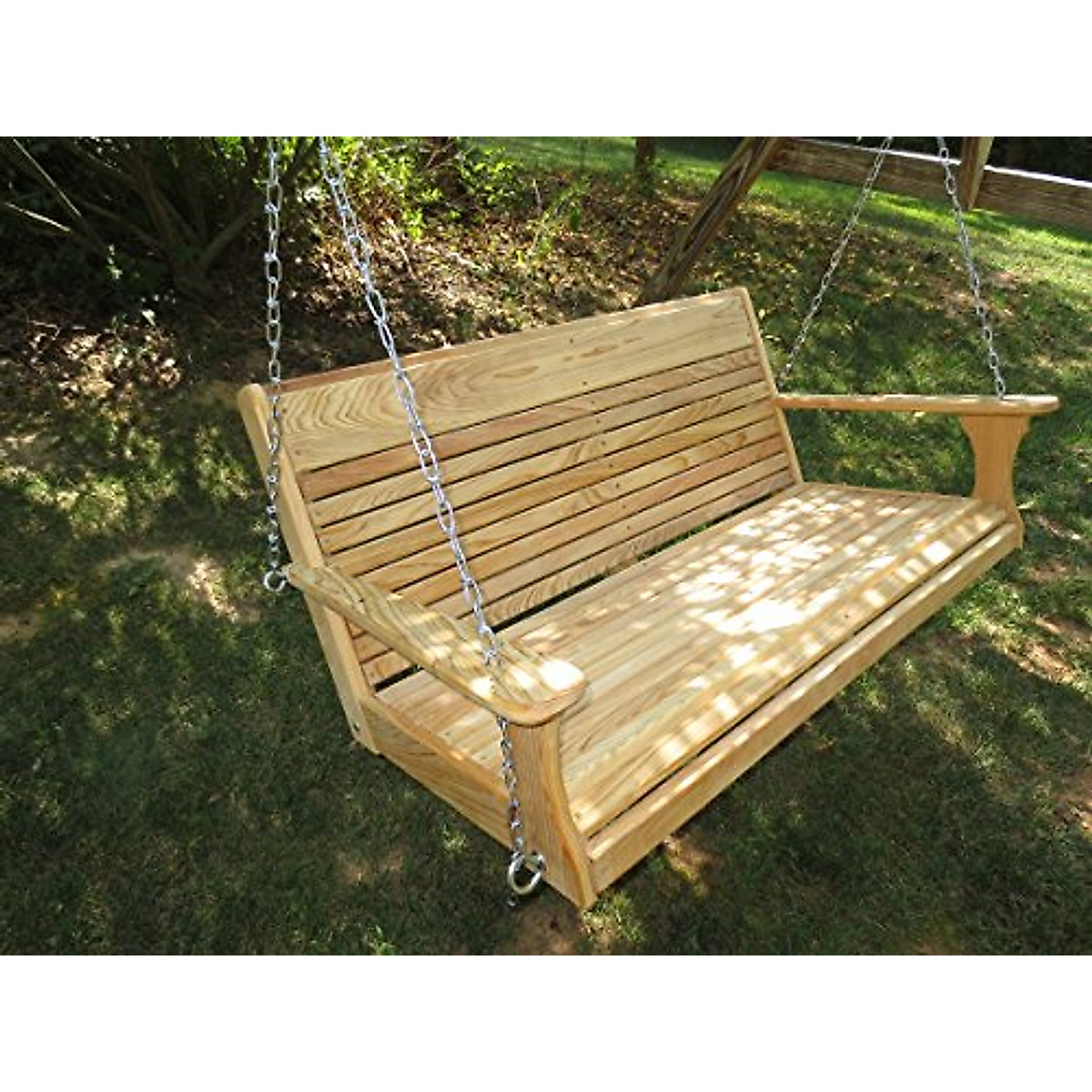 Wood Tree Swings-Cypress Porch Swing/Wood Porch Swing/USA Made/Wooden Swing