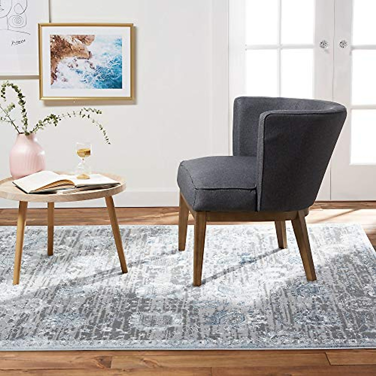 Home Dynamix Skyler Elise Area Rug, 7'8"x10'1" Rectangle, Gray