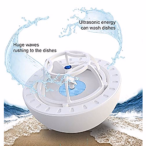 XFTOPSE Ultrasonic Mini Dishwasher Compact Dishwashers,Mini USB Dishwasher Lazy Portable Kitchen Surf Dishwasher