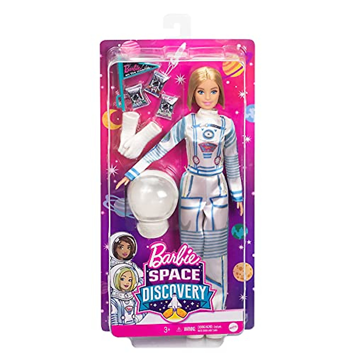 Barbie 0887961921328 GTW30-Space Discovery Astronaut Doll, Mixed