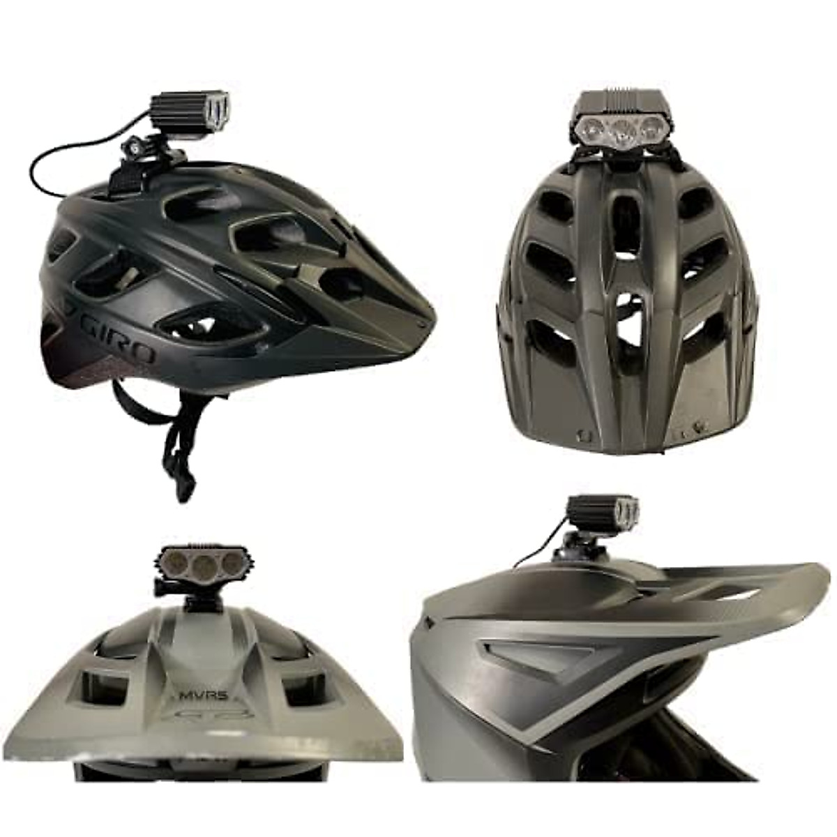 Night Owl Helmet Light Kit with 10pc GoPro Compatible Mount System, Powerful 3000 Lumen LED Riding Light Mount-Anywhere Motorcycle, Bicycle, Ski, Snowmobile, Dirt Bike & More - USA Based