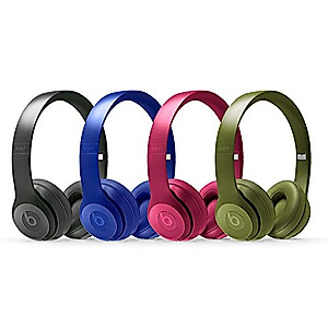 Memory Foam Ear Pads - Protein Leather Replacement Parts Compatible with Beats Solo 2.0 / Solo 3.0 Wireless/Wired On Ear Headphone(1 Pair) (Army Green)