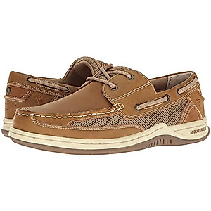 Margaritaville Men's Anchor Lace Boat Shoes-Lightweight and Durable 2 Eye Lace Up, Light Tan, 10