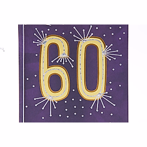 Hallmark 60th Birthday Greeting Card (Rays with Tassel)