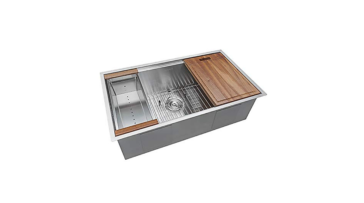 Ruvati 32-Inch Workstation Kitchen Sink - RVH8301