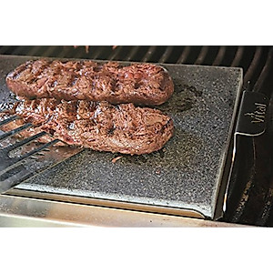 Vital VGL1000-01 Volcano Stone Cooking Tile, 8" x 12"
