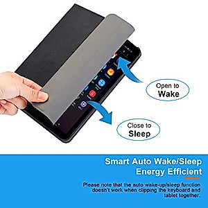 AGPTEK Keyboard Case for All-New Amazon Fire HD 8/8 Plus(2020 Release, 10th & 2022 Release, 12th),with Detachable Wireless Bluetooth Keyboard