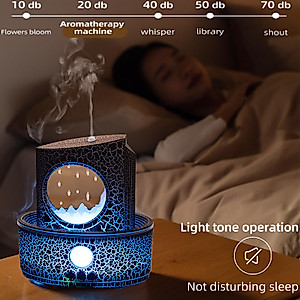 Aromatherapy Humidifier for Sleep Relaxation, Raindrop Humidifiers,Aromatherapy Diffuser with 3 LED Color Changing Lights and Auto-Off, Air humidifier Suitable for Home, Office