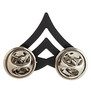 Officially Licensed United States Marine Corps Insignia of Rank Corporal E4 (Set of Two)