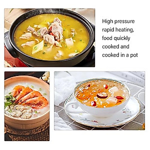 Stainless Steel Pressure Cooker, 2L Mini Pressure Canner with Safety Valve Multifunction Pressure Cookware for Gas Stoves, Induction Stoves, Electric Furnaces