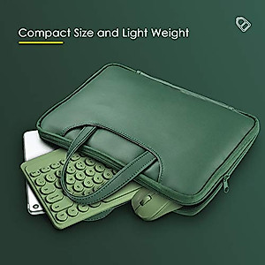 Fashion Wireless Keyboard and Mouse Combo, USB Cordless Cute Round Key Smart Power-Saving Ultra Slim Combo for Laptop, PC, Computer and Desktop (Crocodile Green)