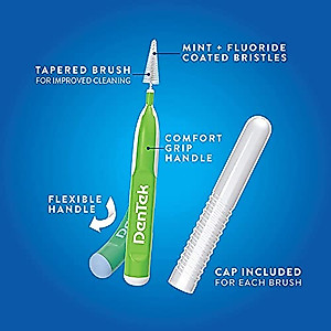 DenTek Easy Brush Plaque Control Interdental Cleaners, Tight, 16 Count (Pack of 2)