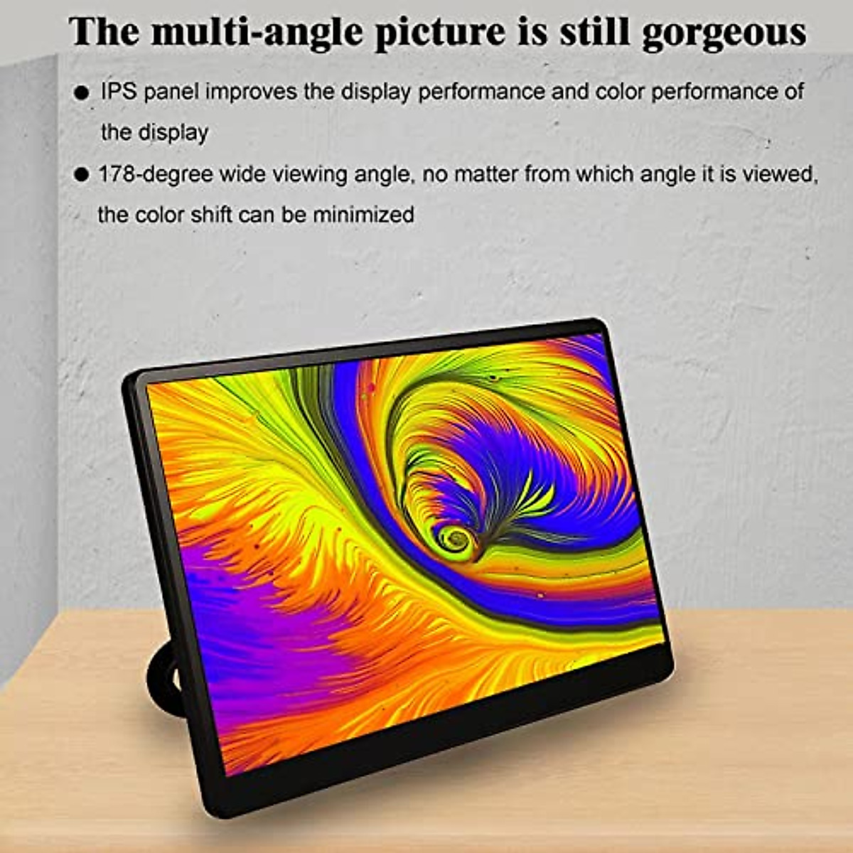 Hosi Laptop Screen Extender 15.6 Inch Portable Monitor 100-240V 6800K (US Plug)