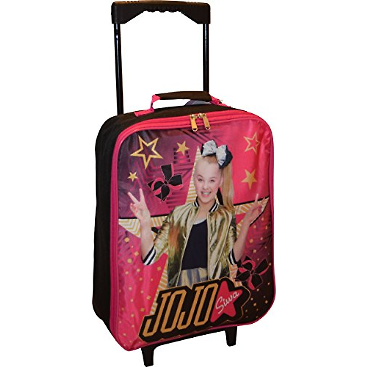 Nickelodeon Jojo Siwa Girl's 15" Collapsible Wheeled Pilot Case - Rolling Luggage