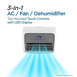 BLACK+DECKER Air Conditioner, 12,000 BTU Air Conditioner, White & Air Conditioner, 14,000 BTU Air Conditioner Portable for Room up to 700 Sq. Ft. with Remote Control, White