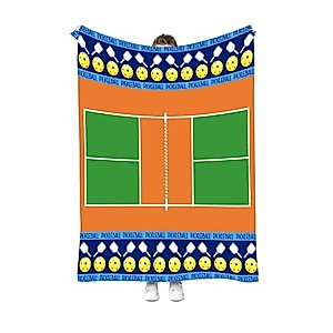 Ewan Pickleball Throw Blanket Pickleball Fields Blankets Pickleball Court Sherpa Fleece Blanket Sport Gifts for Pickleball Coach Pickleball Player Pickleball Lover