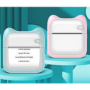 10Pcs Mini Printer Paper, 57 x 25 mm Self Adhesive Thermal Paper Printable Sticker Paper for Pocket Thermal Printer