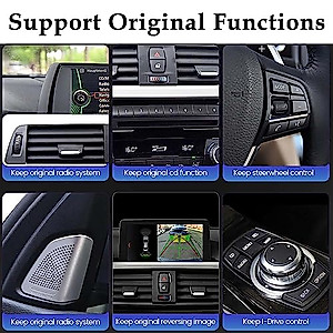NAVIVOX Car Radio Stereo 8.8'' Android 11 Qualcomm 8-core 4GB+64GB Carplay Screen for BMW 5 Series E60/E61/E63/E64 CIC System Android Auto Display