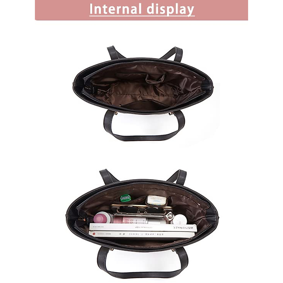 Handbags for Women Fashion 2022, Large Capacity Crossbody Handbags 4pcs Purse Set, Hobo Bags for Ladies Soft Leather Totes for Women, Designer Shoulder Bag Top Handle Satchel, Wallet Mother's Day Gift