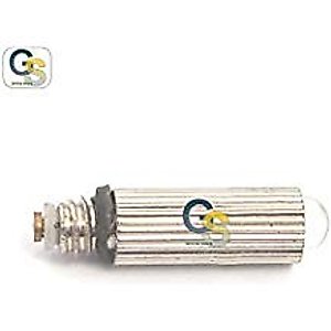 G.S Child LARYNGOSCOPE Bulb 2.5V, 0.28 AMP, 1/8-72 NS3 Thread, 20 Hours Life, TL-1 LAMP Nickel Plated, Vacuum (Pack of 6)