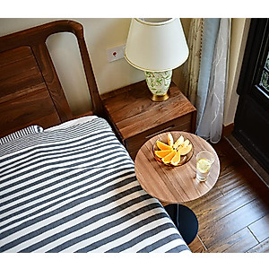 ERFEI Bar Table 15.75inch Small Round Top Adjustable Height 22.64-33.46in Multifunctional Side Table for Pub Bar Dining Bistro Cafe