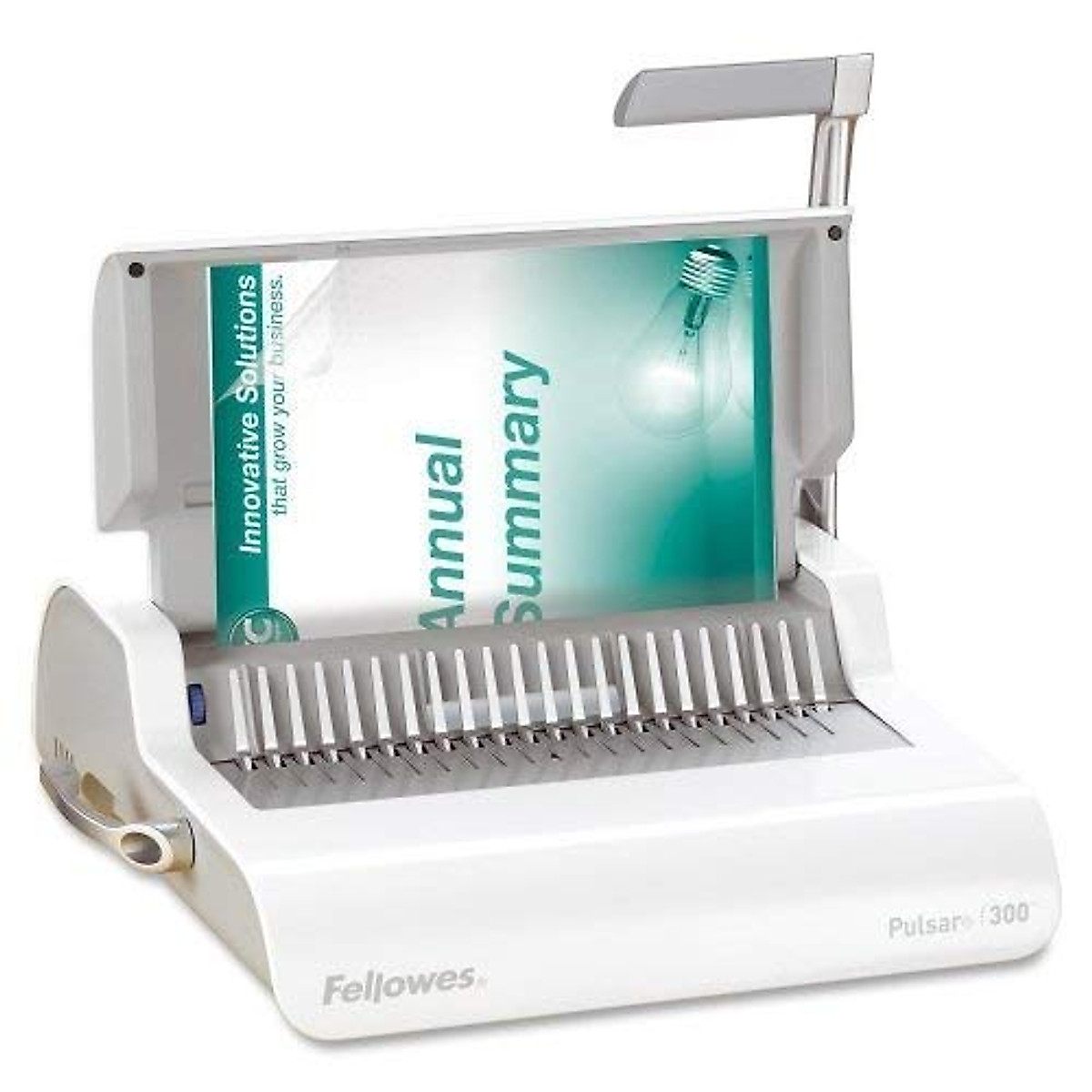 FELLOWES 5006801 Pulsar+ Manual Comb Binding Machine with Binding Starter Kit