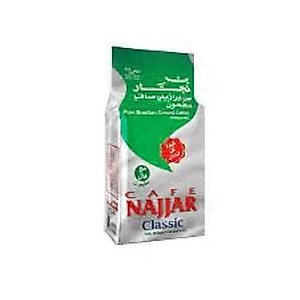 Café Najjar, Turkish Coffee with Cardamom, 200 Gr, 100% Arabica Coffee Beans, Ground Coffee, Dark Roast, Lebanese Coffee, Arabic Coffee, Coffee Beverages, Works with Turkish Coffee Machine.